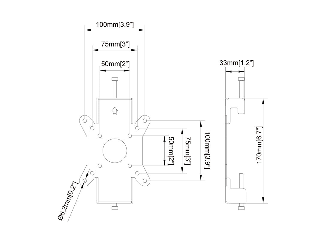 Fixed Monitor Mounting Bracket – Mount-It! PRO