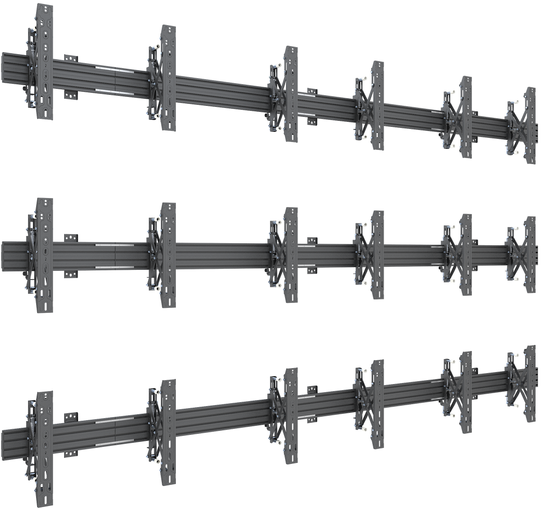 3X3 Video Wall Mount with Push-In, Pop-Out Brackets – Mount-It! PRO